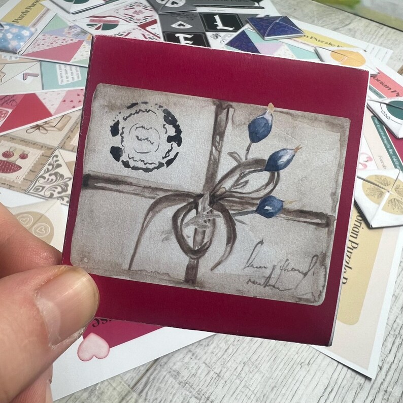 Vintage Love Note Victorian Puzzle Purse | Printable Gift Note ...