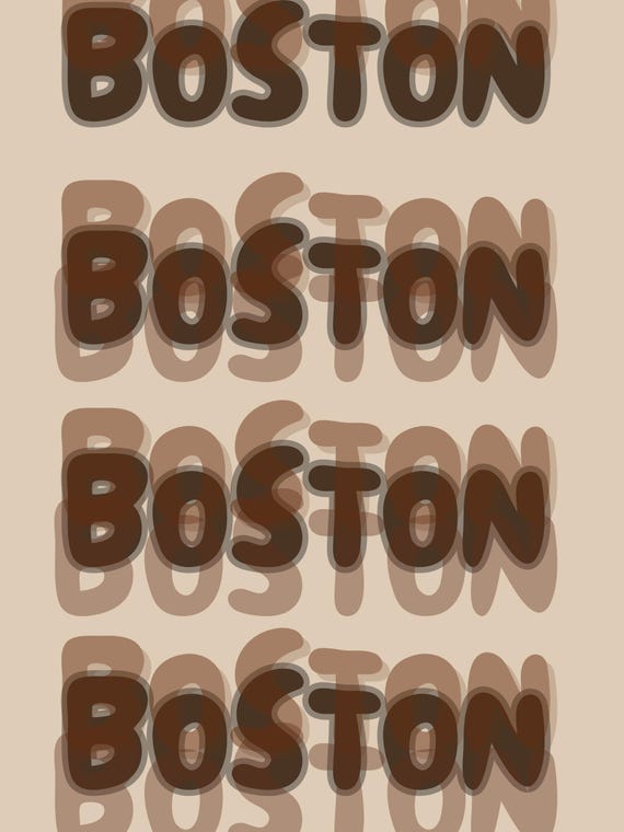 Boston Word Wallpaper Word Boston Stock Illustration 257793379