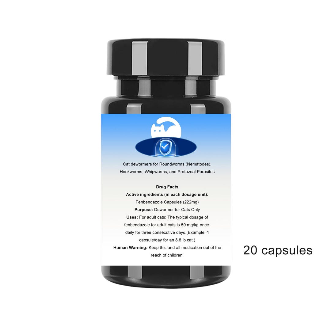 Ténia vermifuge vermifuge pour chats, chats et chatons vers ronds ...