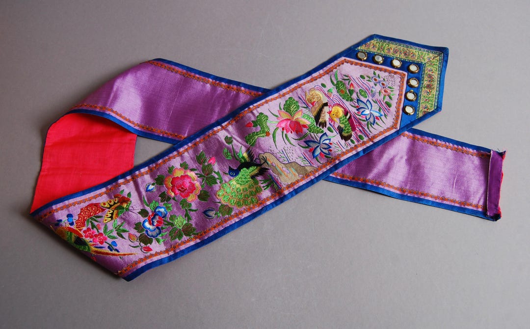 Peranakan Embroidered Wedding Bed Hanging, Qing Dynasty, Malacca ...