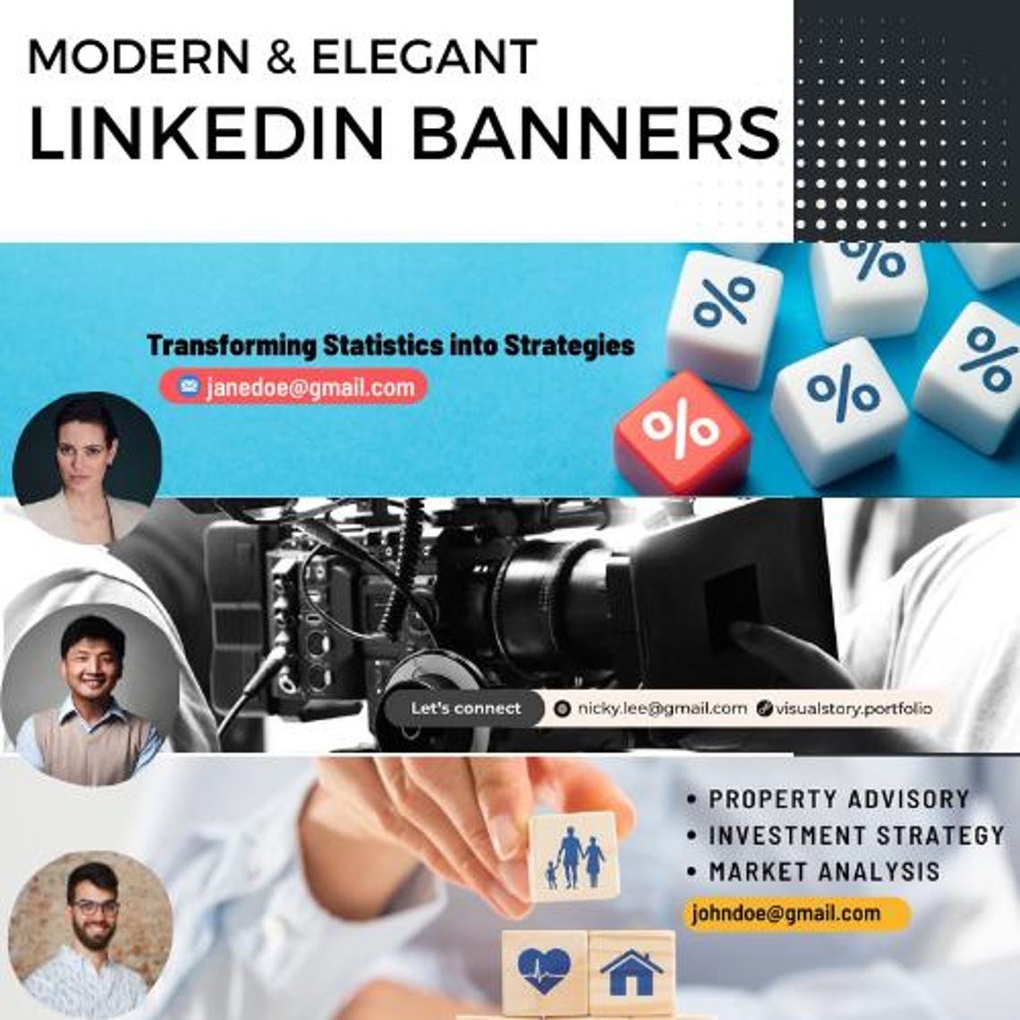25 Fully Editable Linkedin Banners | Free Customization | Professional ...
