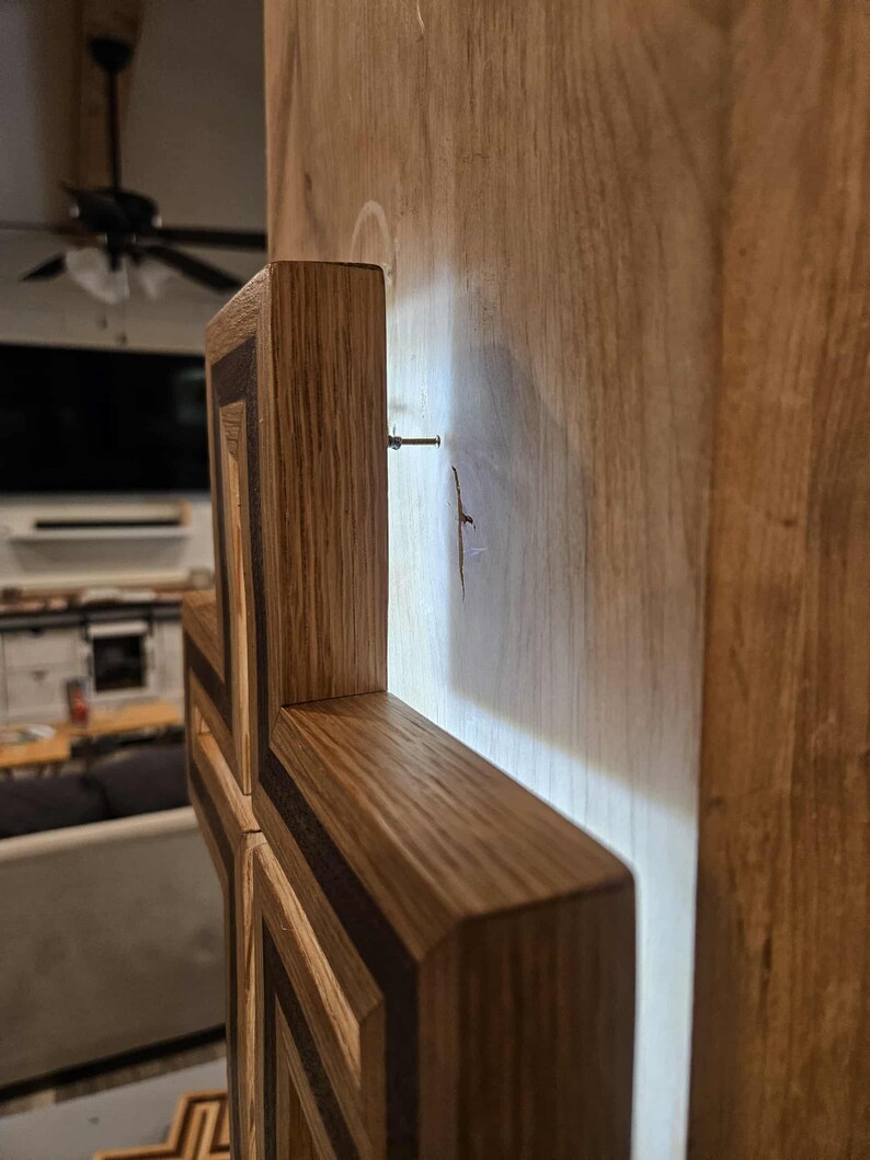 Backlit Layered Hardwood Cross | Rechargeable Lighted Wall Cross ...