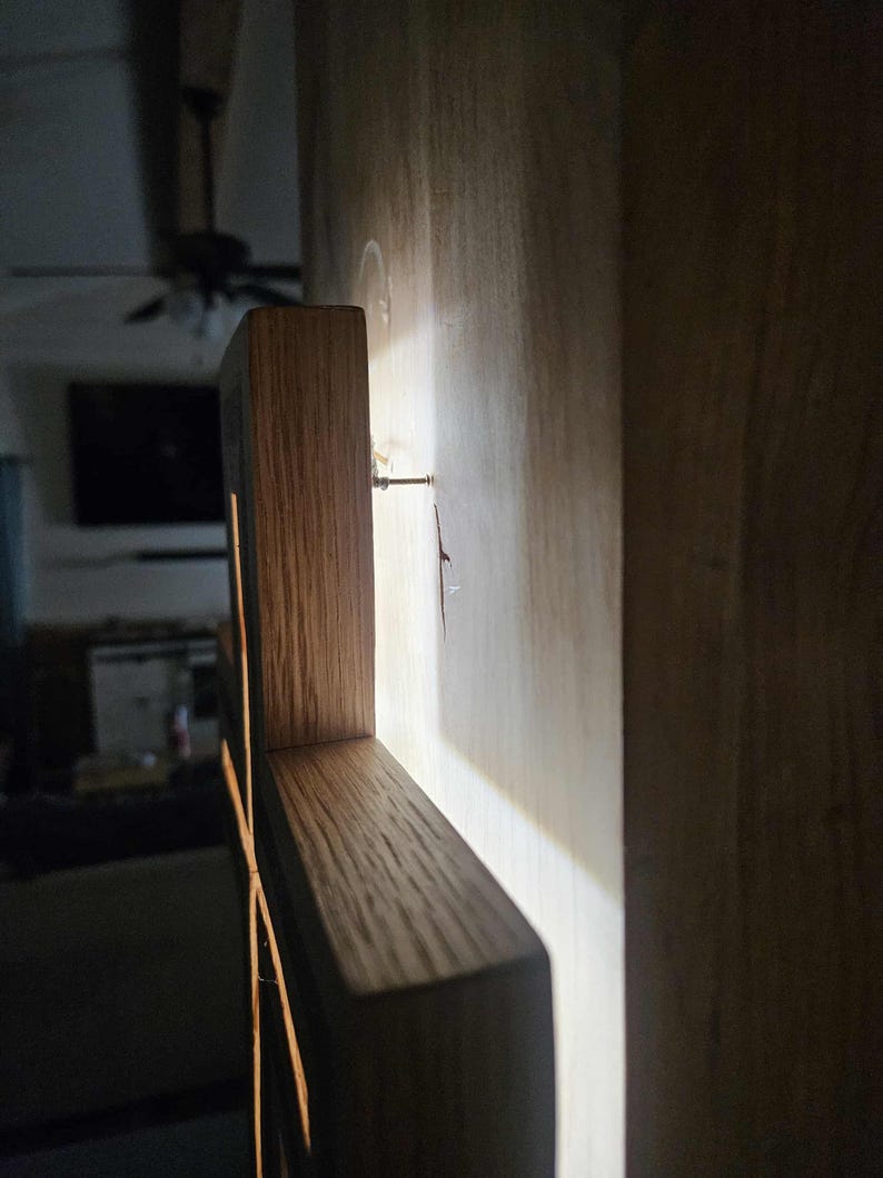 Backlit Layered Hardwood Cross | Rechargeable Lighted Wall Cross ...
