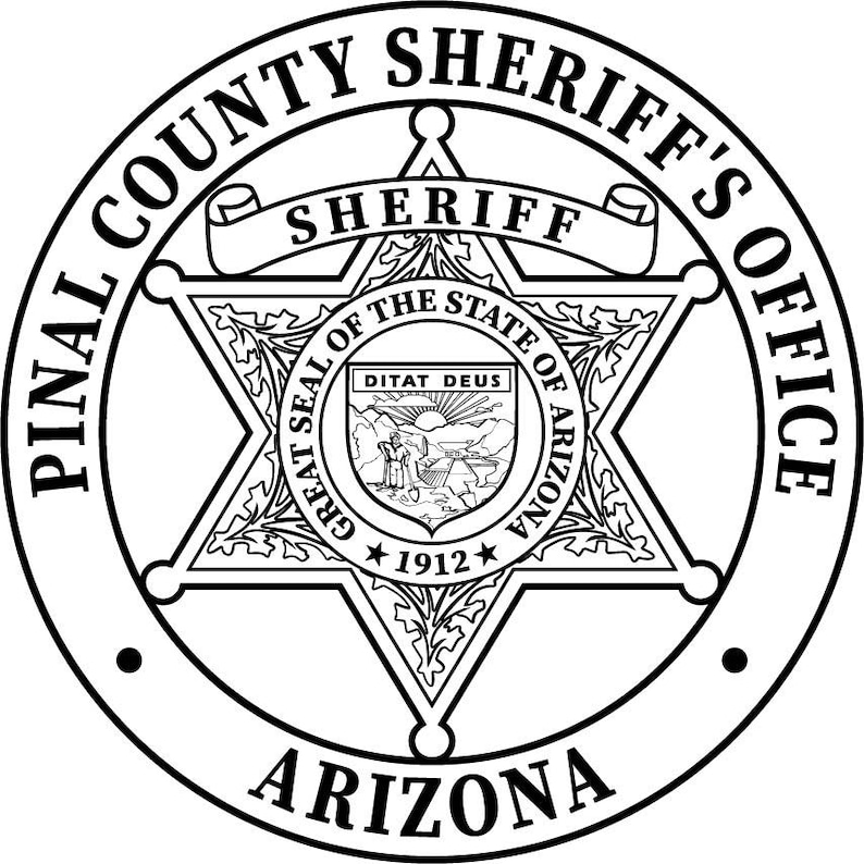 Pinal County Sheriff Badge Vector File: Laser Cut/engraving - Etsy