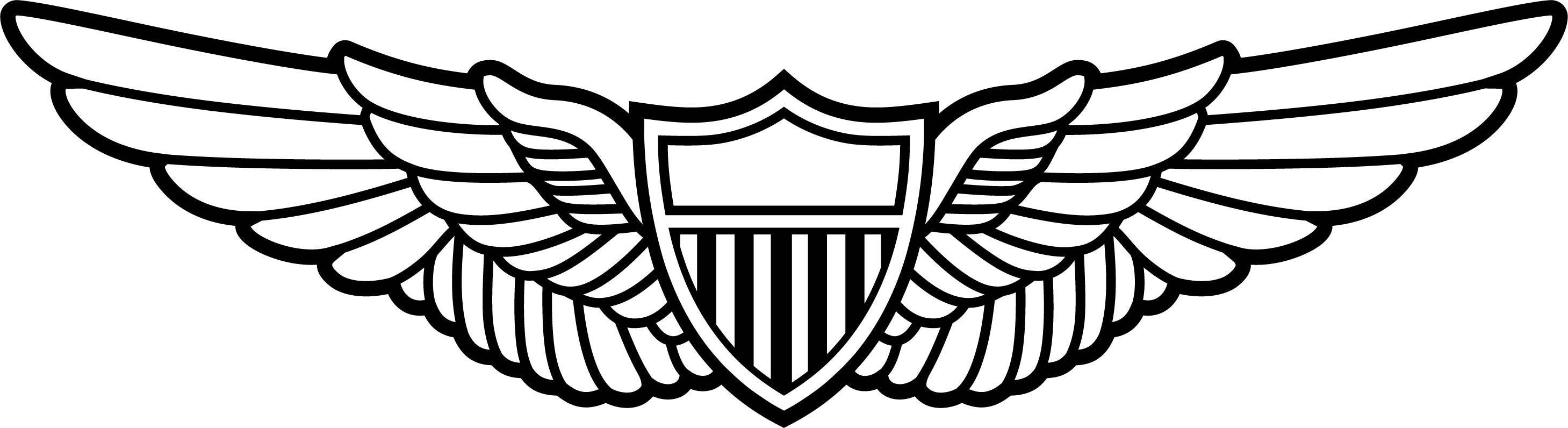 Army Aviator Wings Vector File, Aviator Rank Badge, Line Art, Laser ...