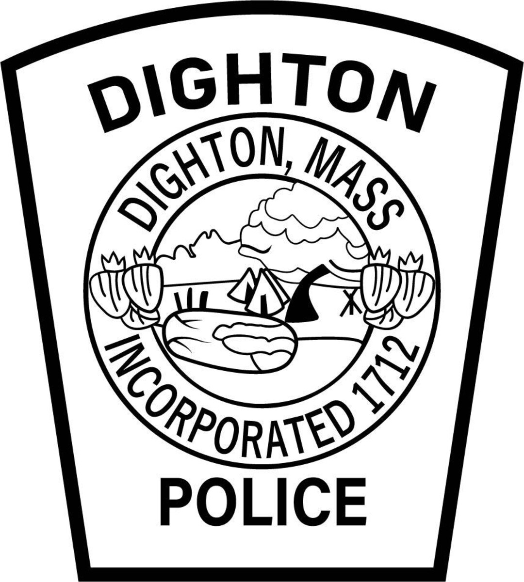 Dighton Police Dighton Mass Badge Vector File, Outline, Laser Cut File ...