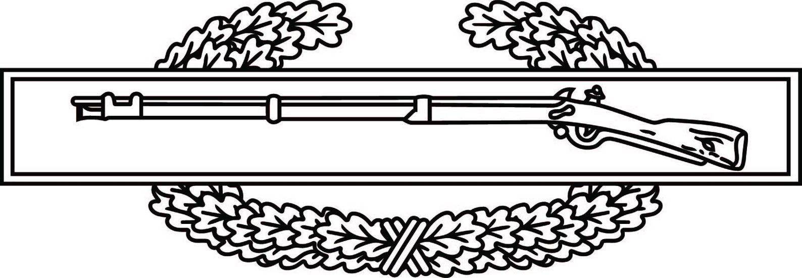 US Army Combat Infantryman Badge Vector File: US Military CIB Laser Cut ...