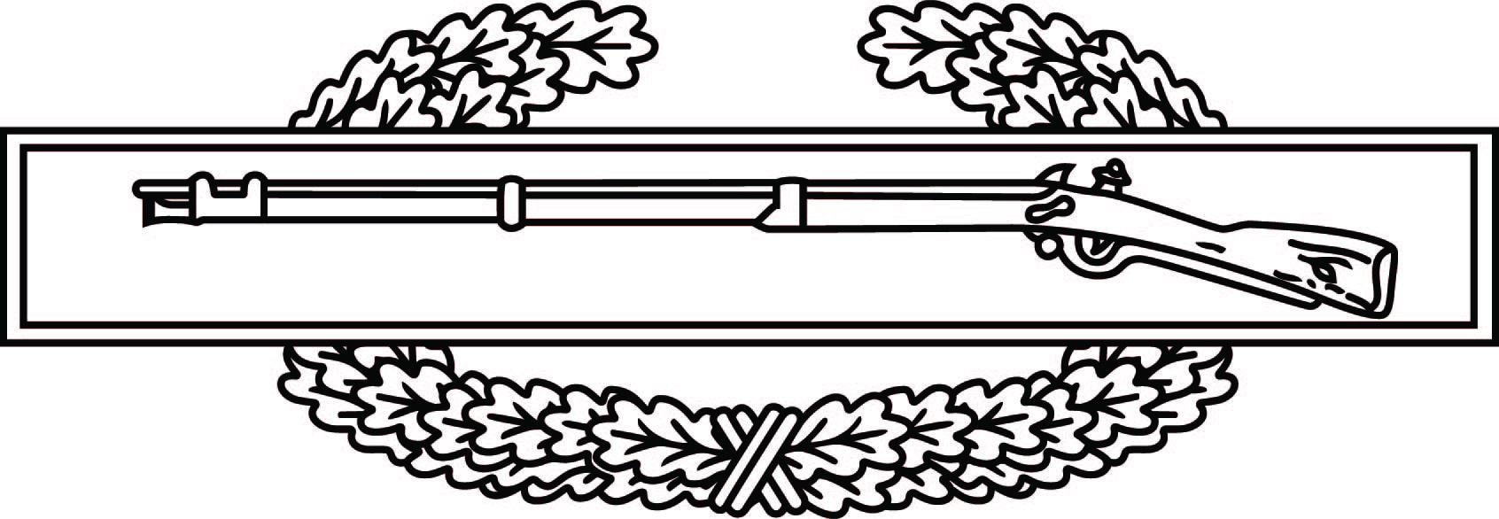 US Army Combat Infantryman Badge Vector File: US Military CIB Laser Cut ...