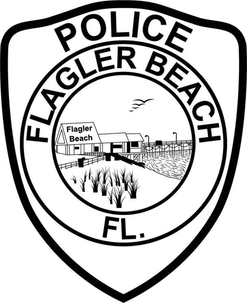 Flagler Beach Police Patch Vector File: Laser Cut, CNC (digital Art) - Etsy