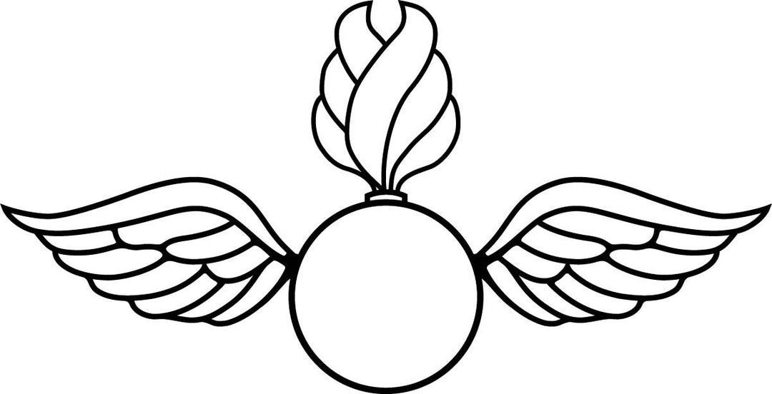 Rank Badge AO, Badge, Vector File Black White, Outline, Laser Cut File ...