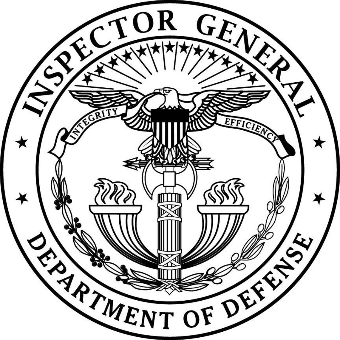 DOD Inspector General Badge Vector File: Laser Cut & Engraving - Etsy