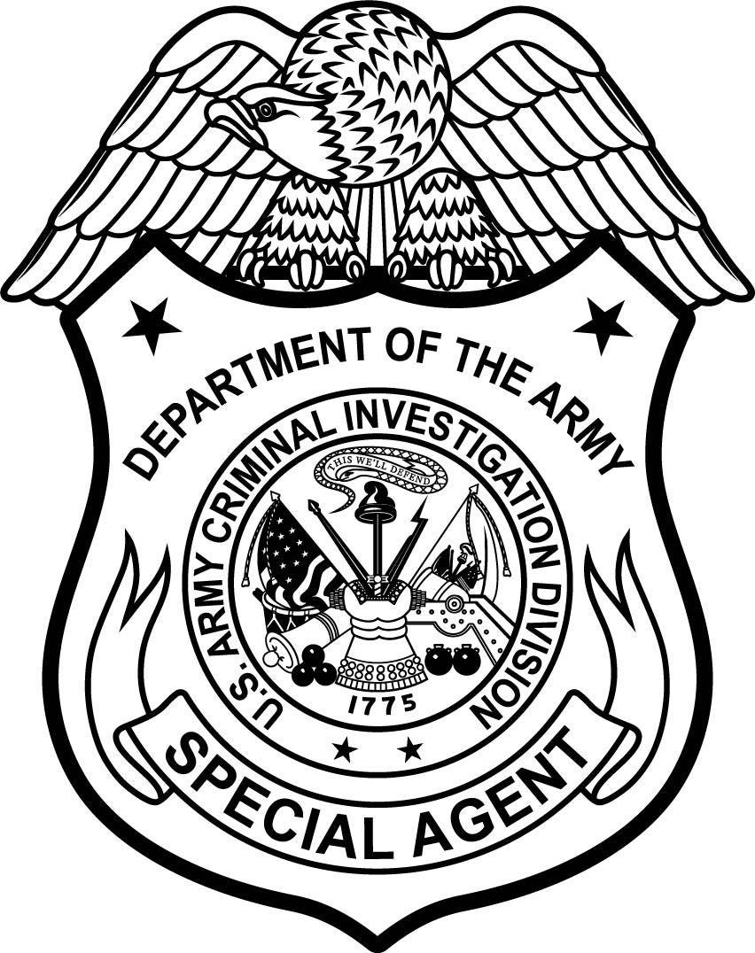 US Army CID Special Agent Vector File, US Army Special Agent Badge ...