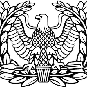 US Army Warrant Eagle Vector, Laser Cut File (eps, Svg, Dxf, Jpeg, Png ...