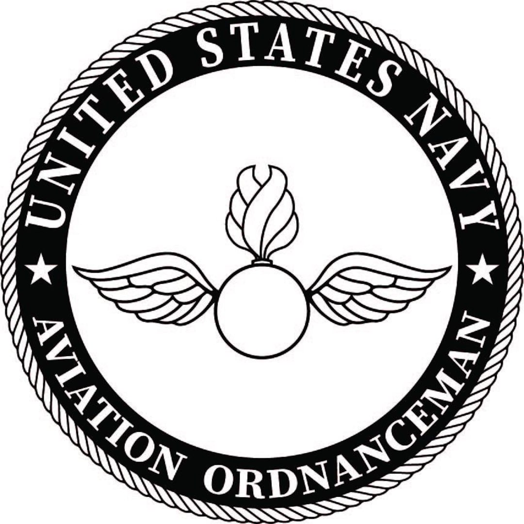 Navy Aviation Ordnanceman Vector File: US Navy AO Insignia - Etsy