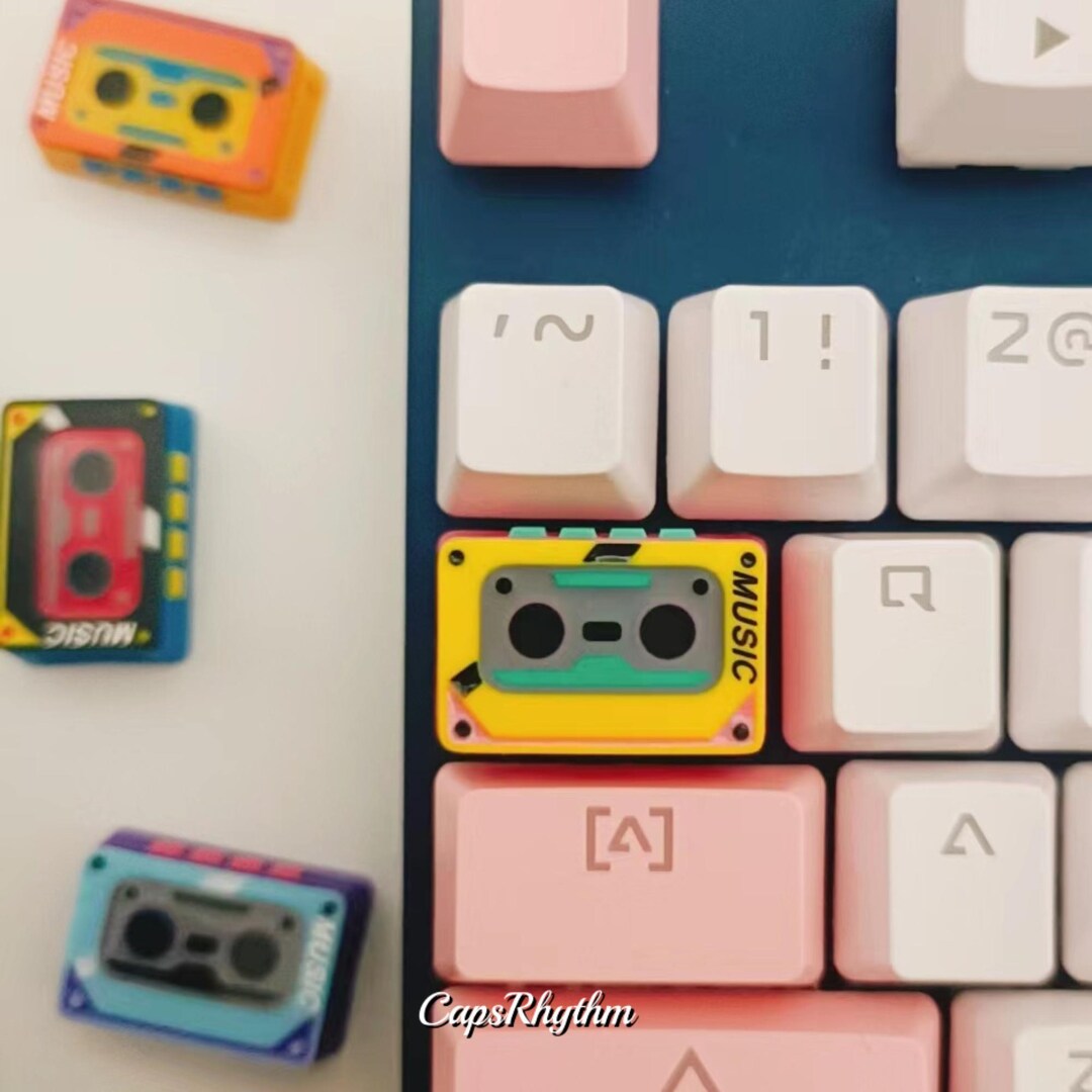 Retro Walkman Keycap | Handmade Clay Art | 1.5u for Tab/backspace for ...