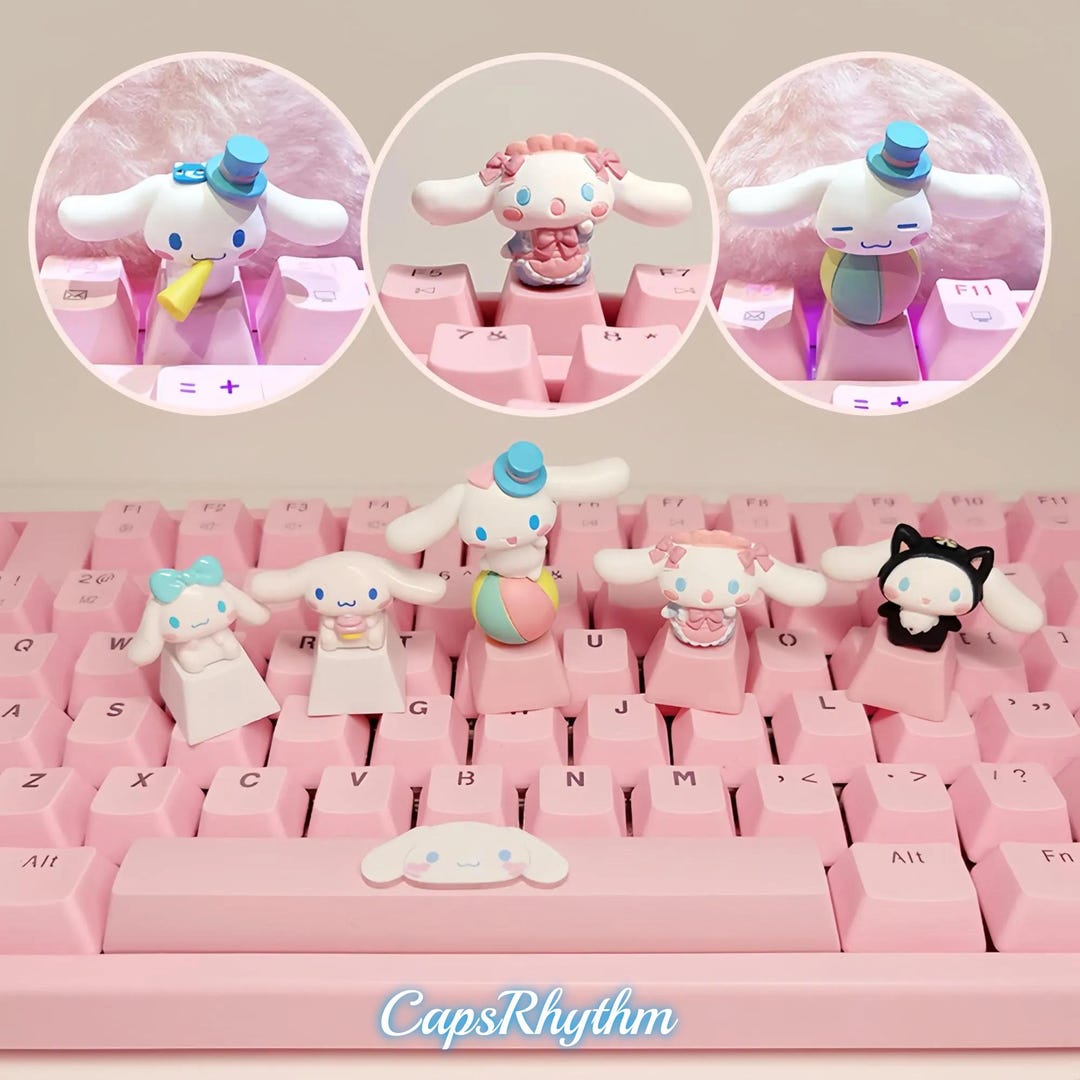 Cinnamoroll Series Keycap Handmade Clay Art for Mechanical Keyboards ...