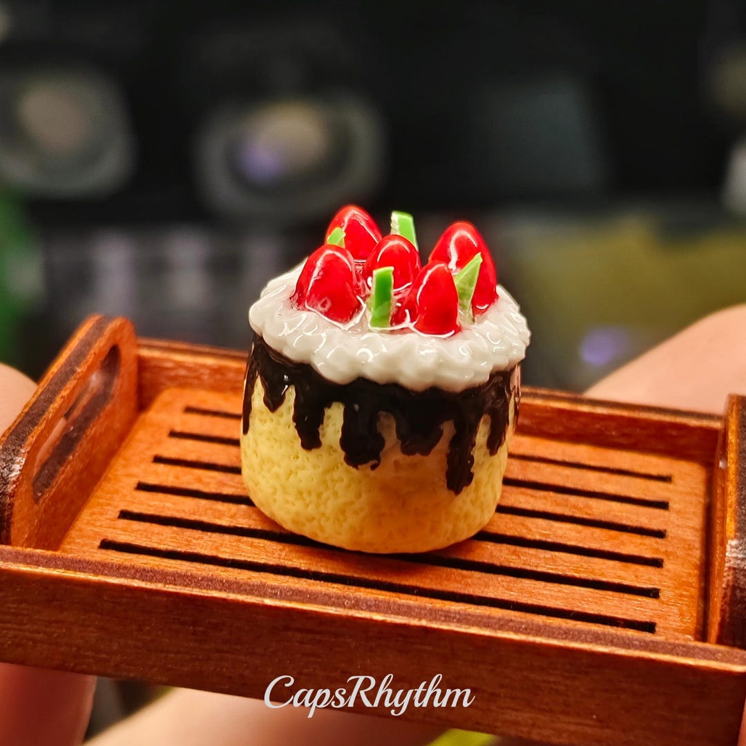 Green Grass Cake Keycap | Handmade Clay Art | for Mechanical Keyboards ...