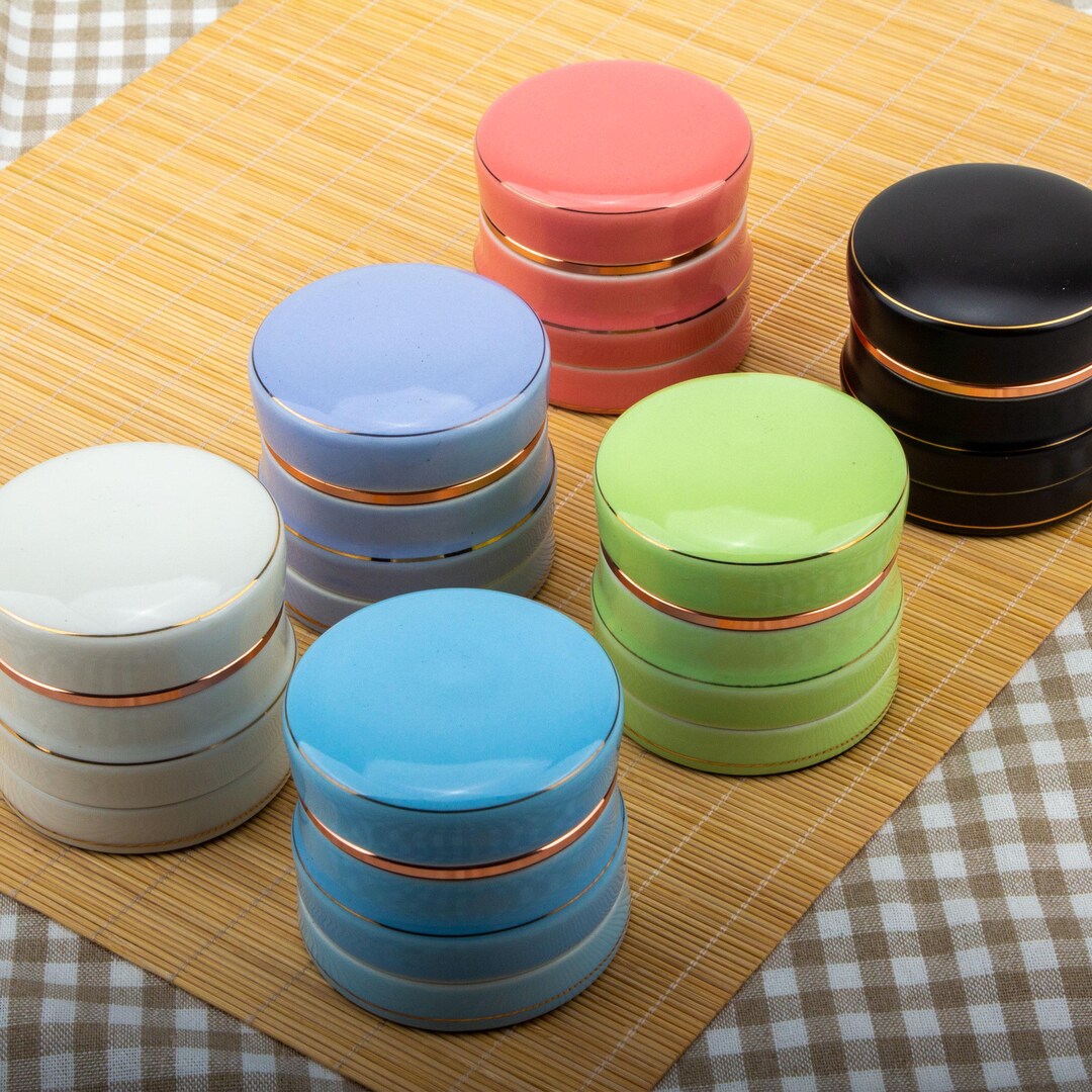 Macaron Color Ceramic Herb Grinder - 4 Layer Premium Quality, Geometric ...