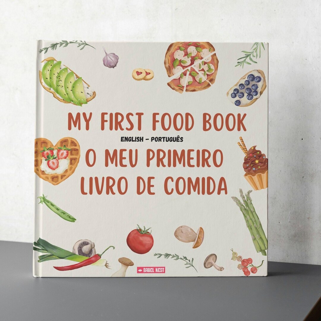 Food Children Book, Personalized Bilingual Book, Custom Cooking Book ...