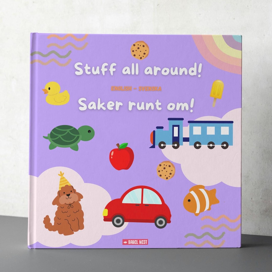 Personalized Bilingual Baby Book, First Words for Toddlers and Kids ...