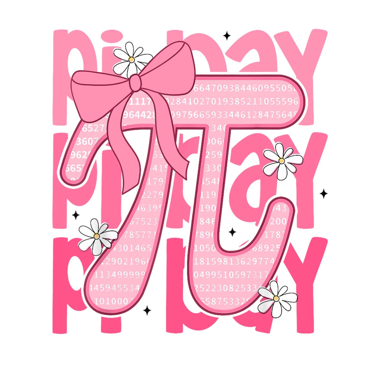 Cute Math Art Pink Pi Day Pi Math Coquette 3.14 Teacher, Funny Math ...