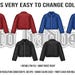 Work Jacket Mockup – Editable PSD Vector Style (front & Back View ...