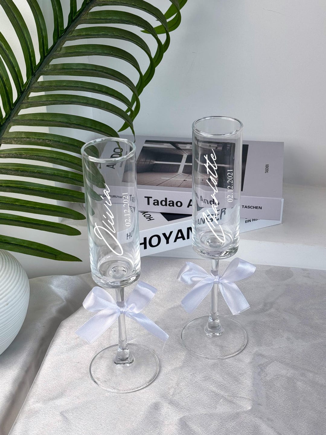Personalised Couples' Champagne Flute Set,gift for Couples,bridal ...