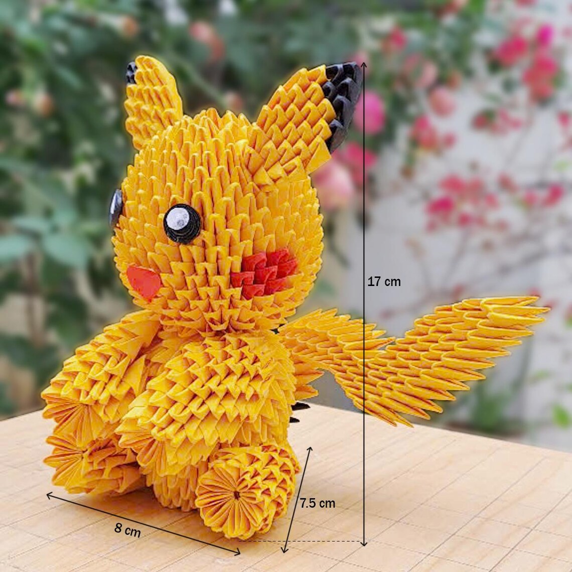 Pikachu Design With Origami Art, Digital Pikachu, Instant Download. - Etsy