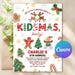 Kidsmas Christmas Invitation, Kids Holiday Party Invitation, Children's ...