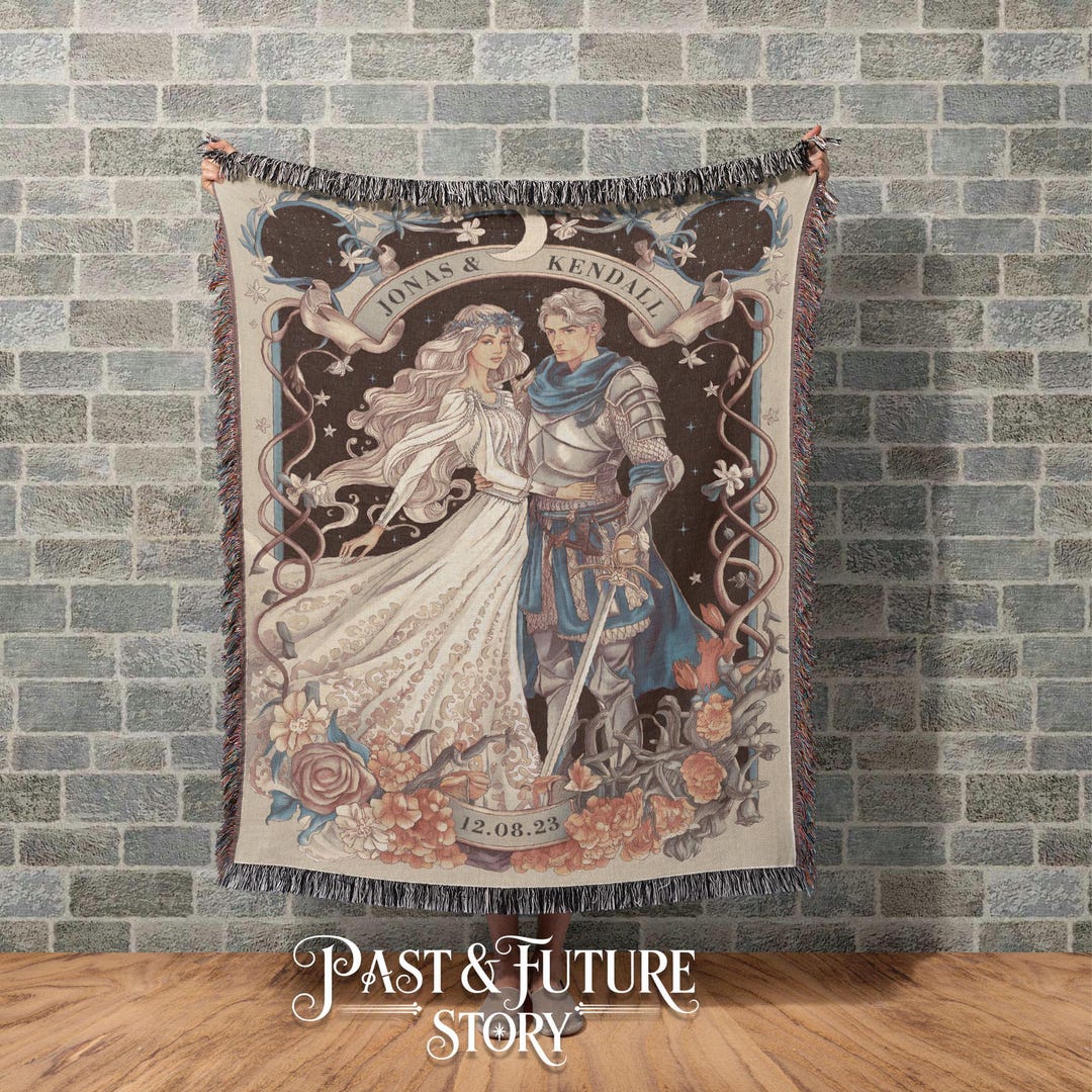 Custom Elven Wedding Throw Blanket Fantasy Tapestry for Dnd Fans ...