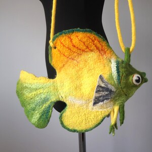 Felt Fish Purse: Handmade Wool Nautical Bag - Galafilc - Etsy