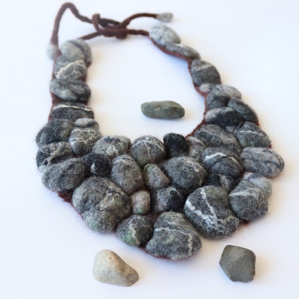 Fiber Necklace - Etsy