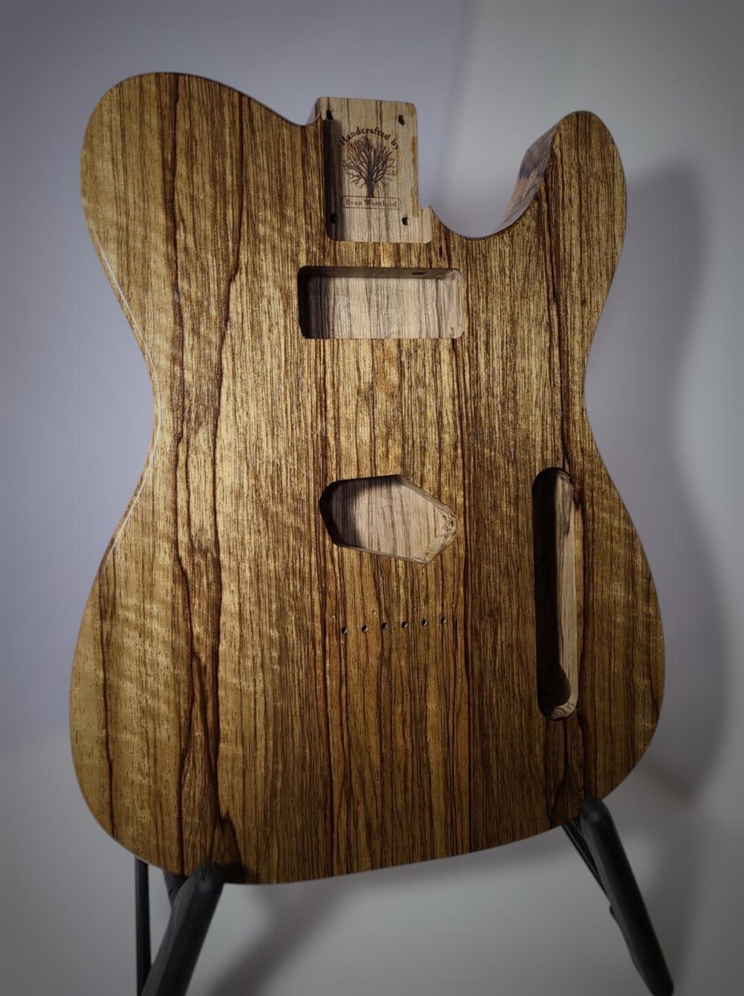 Black Limba Telecaster Style Replacement Body. 2-piece Solidbody. P90 ...