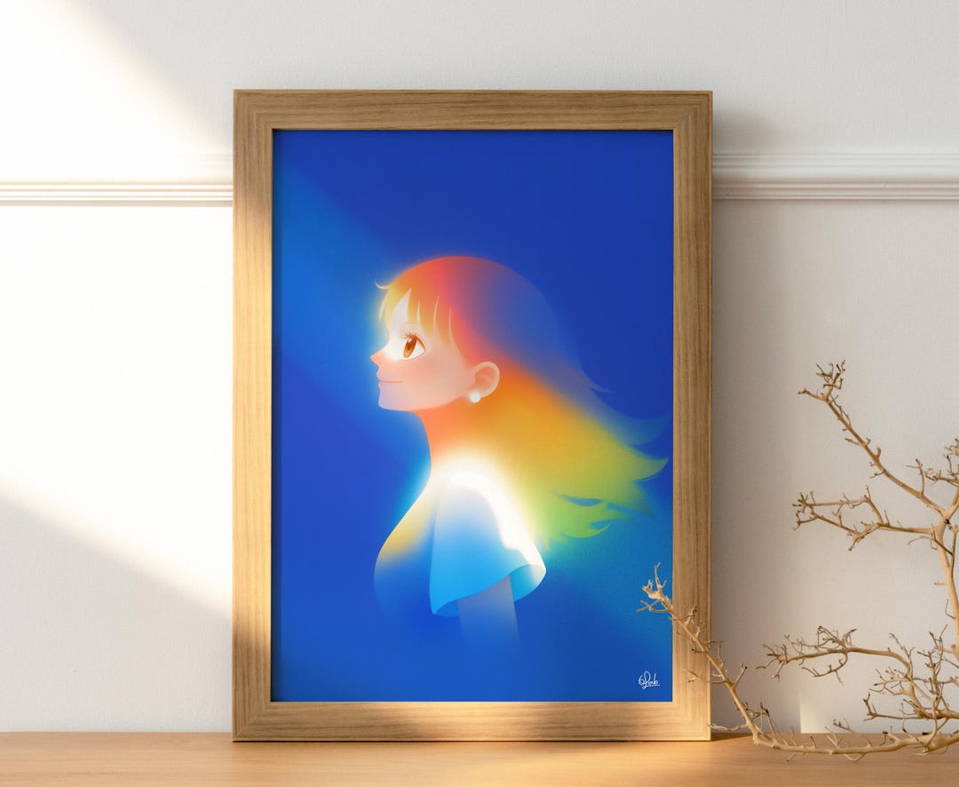 Nami Poster the Blue Horizon Series Japanese Anime One Piece Fan Art ...