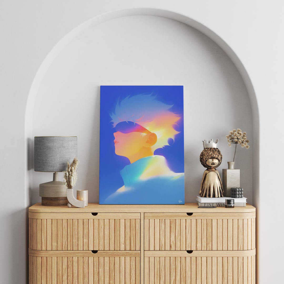 Satoru Gojo Canvas, the Blue Horizon Series, Japanese Anime Canvas ...