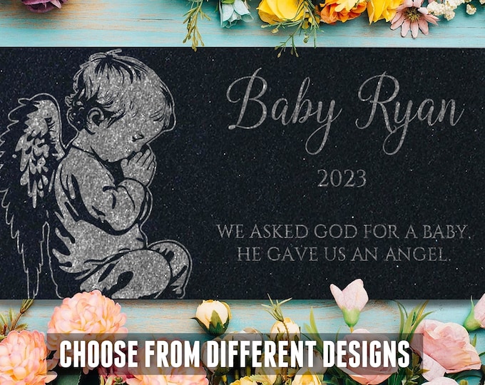 Infant Memorial Stones / Infant Grave Markers / Baby Gravestone 11-12w ...