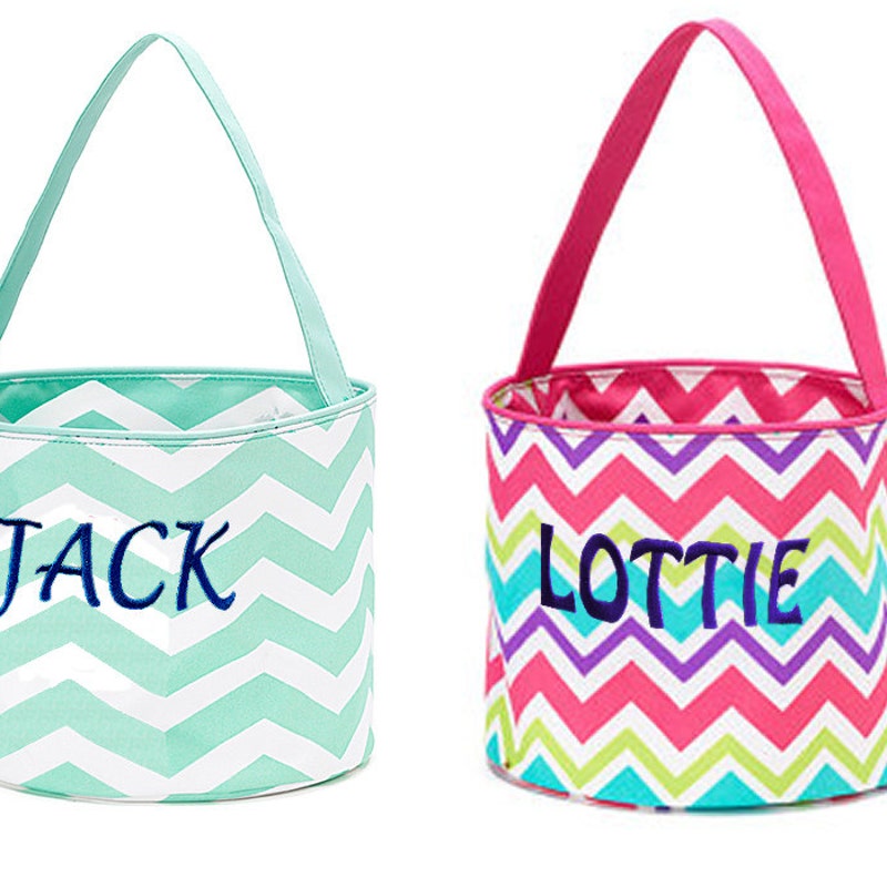 Monogram Chevron Bag - Etsy