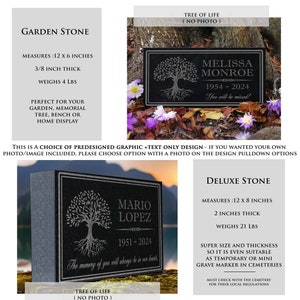 Personalized Memorial Stone for Loved Ones | Grave Marker, Burial ...