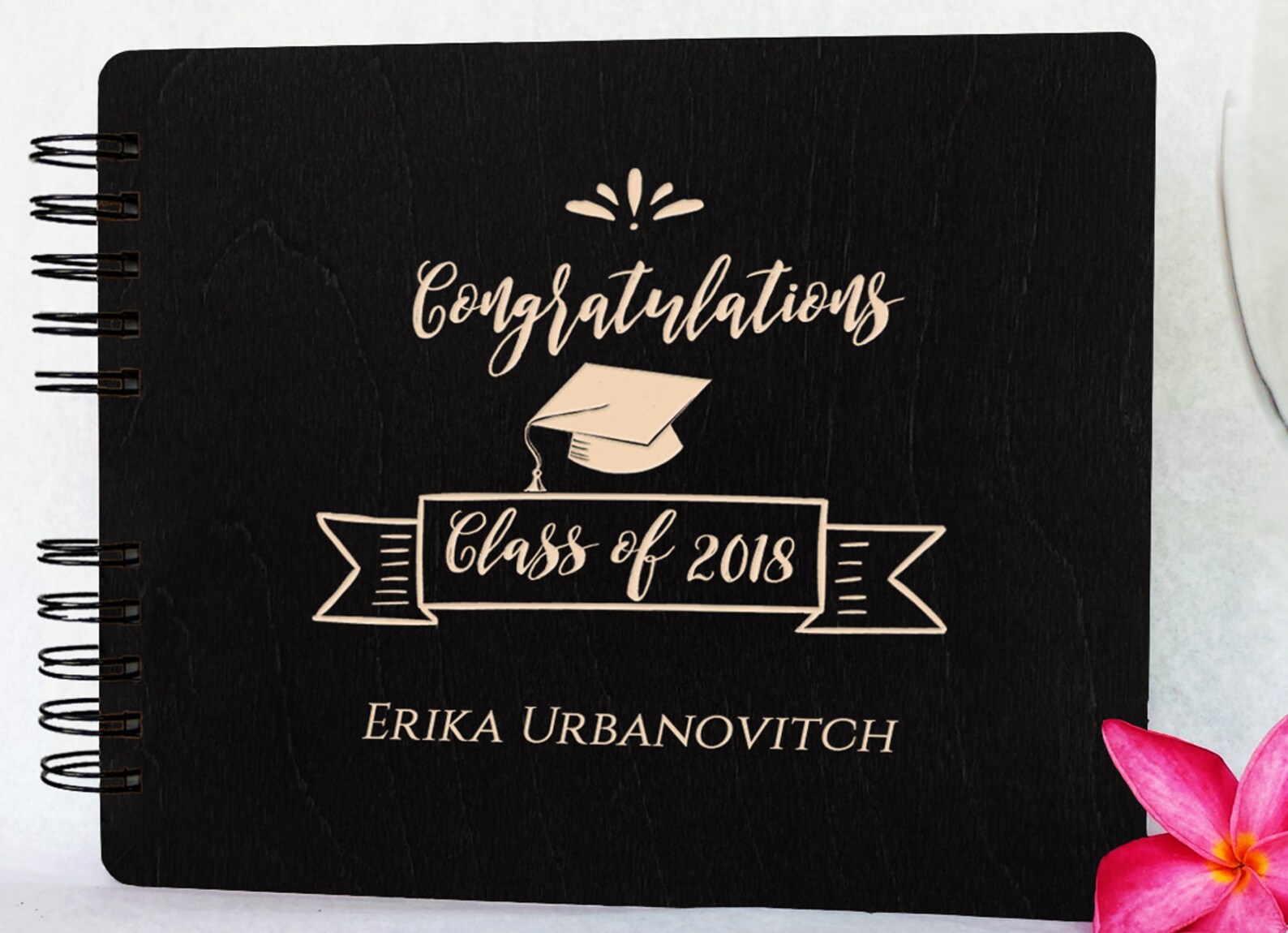 Wooden Graduation Guest Book Grad Gifts Rustic Personalized - Etsy