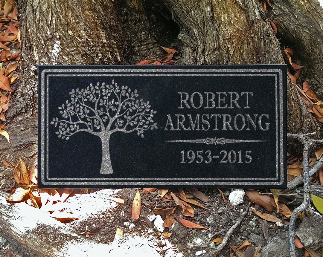 Custom Memorial Stone Personalized Loving Memory Granite Memorial ...