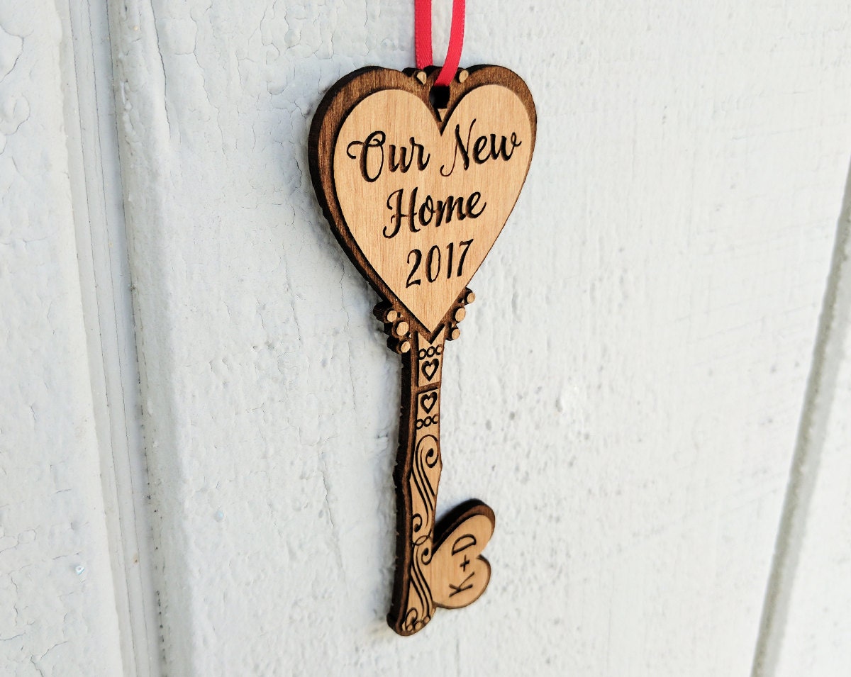 Our NEW Home Key House Custom Ornament Couples Housewarming - Etsy