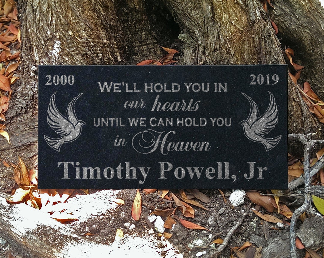 Memorial Plaque Remembrance Loving Memory Grave Marker Funeral Grief ...