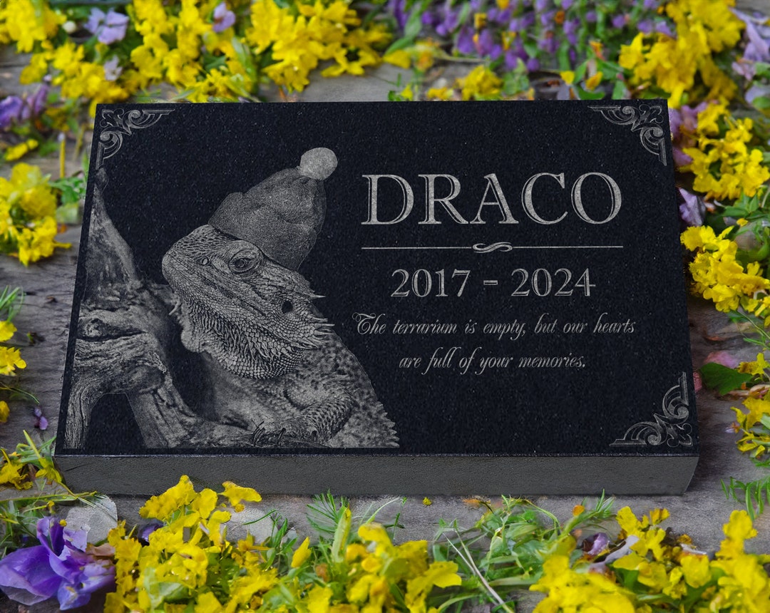 Custom Pet Photo Memorial Slab: Rabbit Garden Tribute, Horse Headstone ...