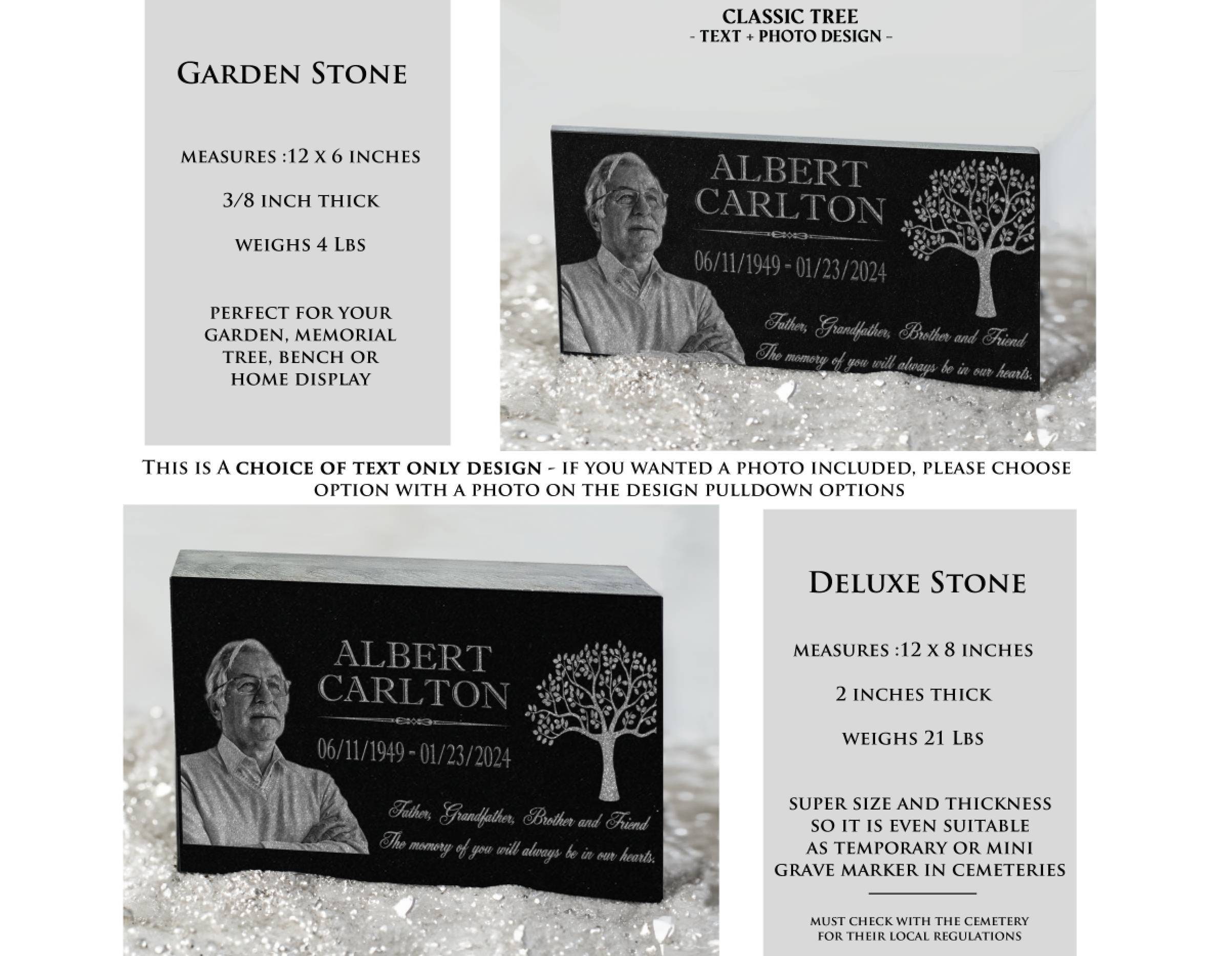 Personalized Memorial Stone for Loved Ones | Grave Marker, Burial ...