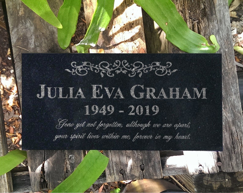 Personalized in Loving Memory Memorial Stone Garden Yard - Etsy