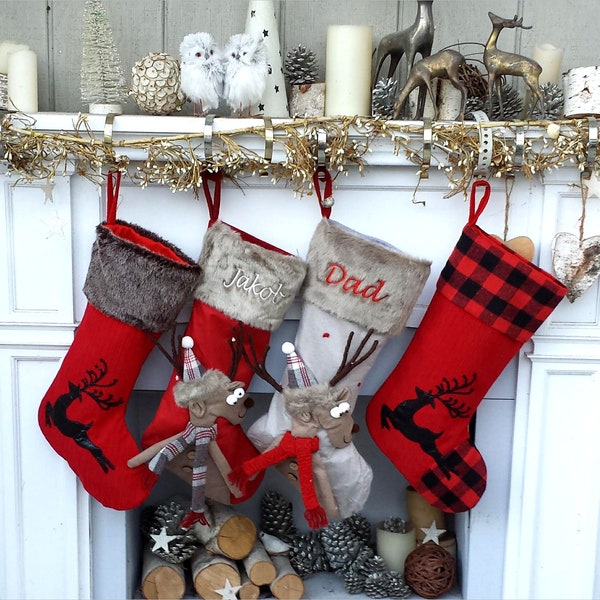 Moose Stocking - Etsy