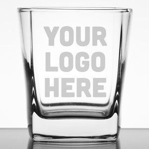 Engraved Whisky Glass Custom Logo Design for Bars, Pubs, Restaurants ...