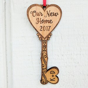Our NEW Home Key House Custom Ornament Couples Housewarming Home Decor ...