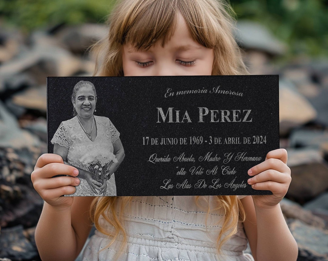 Spanish Sympathy Gift Memorial: Placa Conmemorativa, Personalized ...