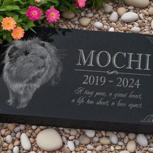 Guinea Pig Memorial Garden Stone | Ideal for Honoring Guinea Pigs ...